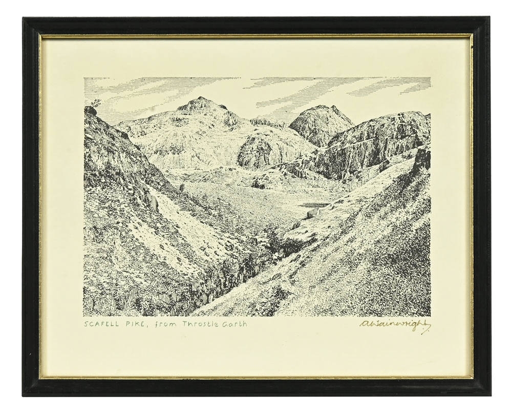 Alfred Wainwright | Scafell Pike From Throstlegarth | MutualArt