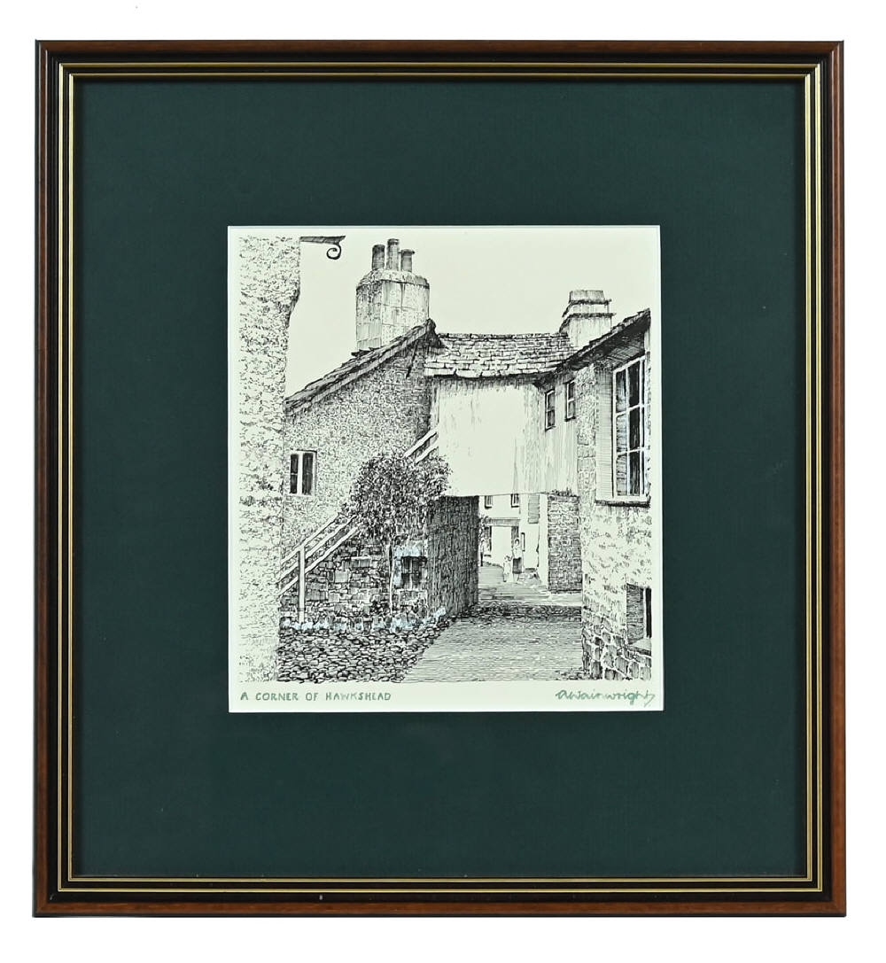 Alfred Wainwright | A Corner of Hawkshead | MutualArt