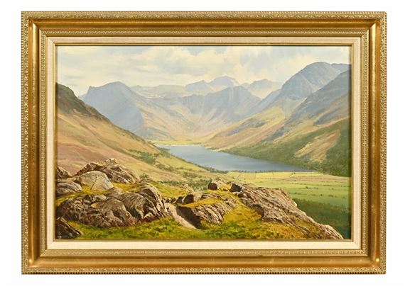 Arthur Terry Blamires | The Buttermere Fells and Buttermere from ...