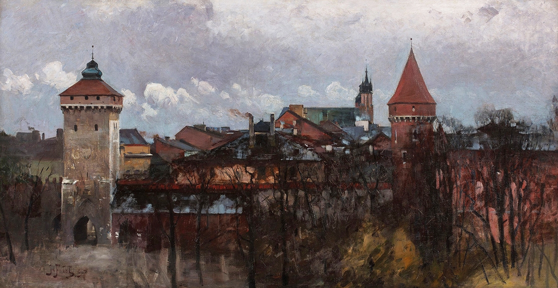 Julian Falat | Widok Krakowa w Jesieni, 1897 (1897) | MutualArt