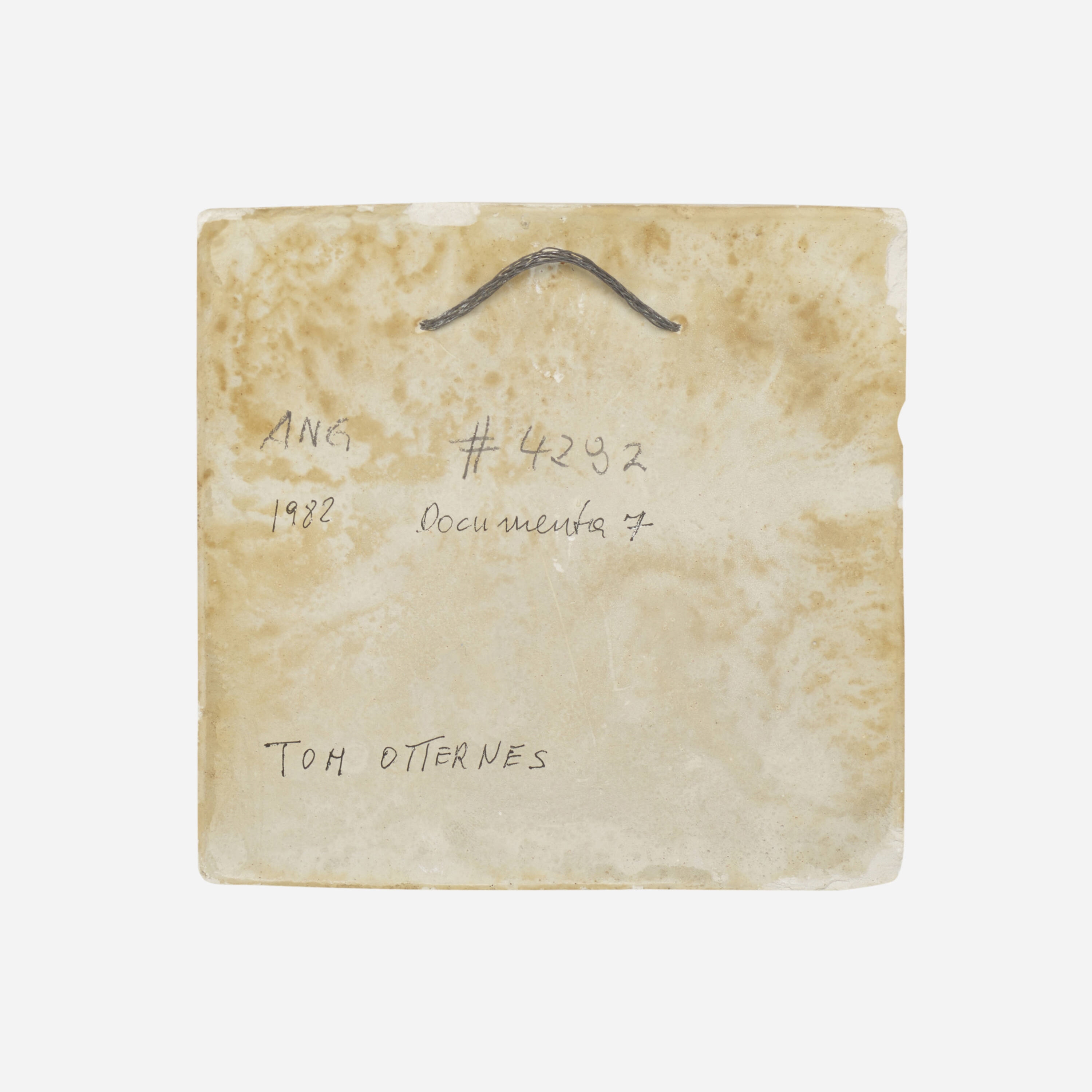 Tom Otterness | Documenta 7 plaque (1982) | MutualArt