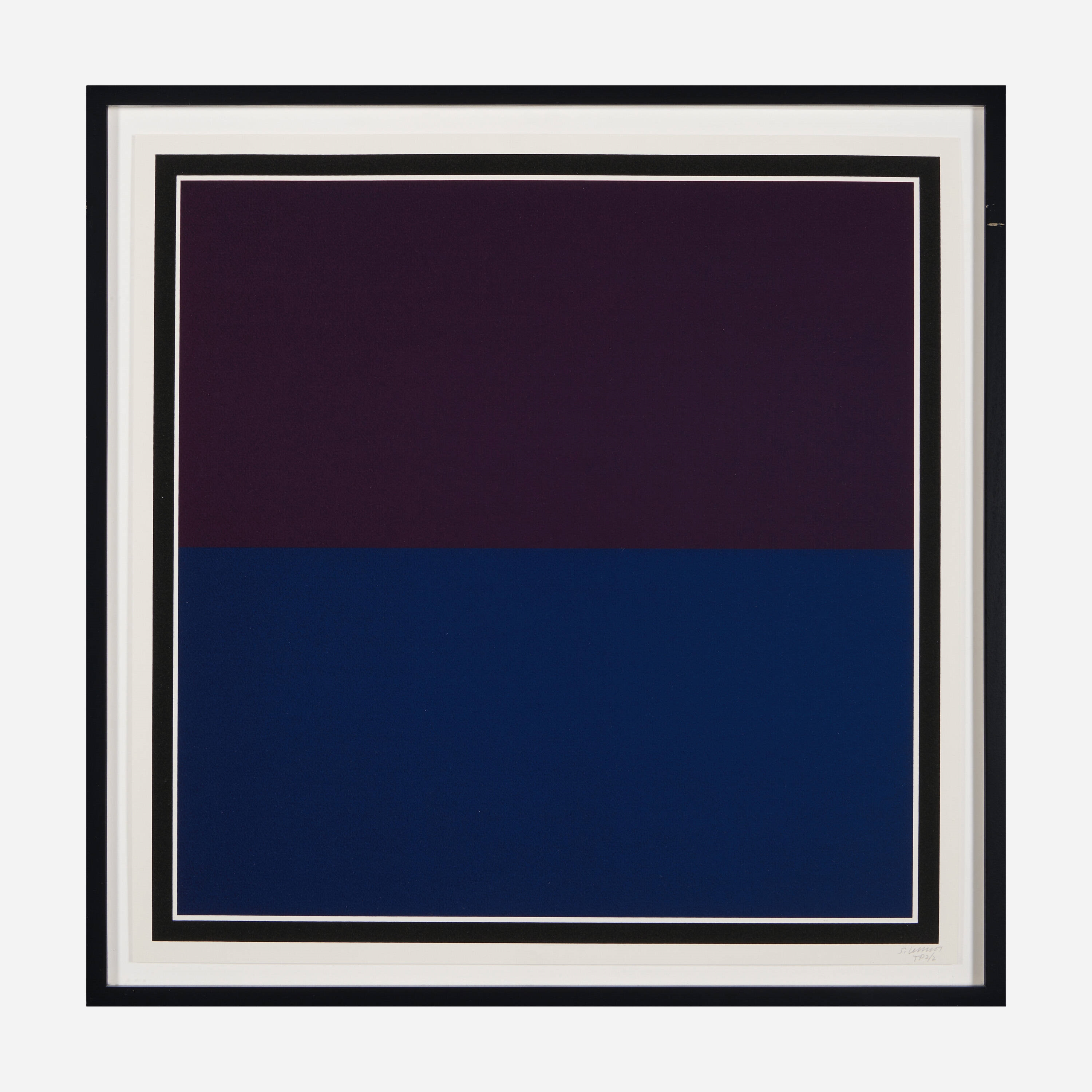 Sol LeWitt | A Square Divided into Two Equal Parts with Colors ...