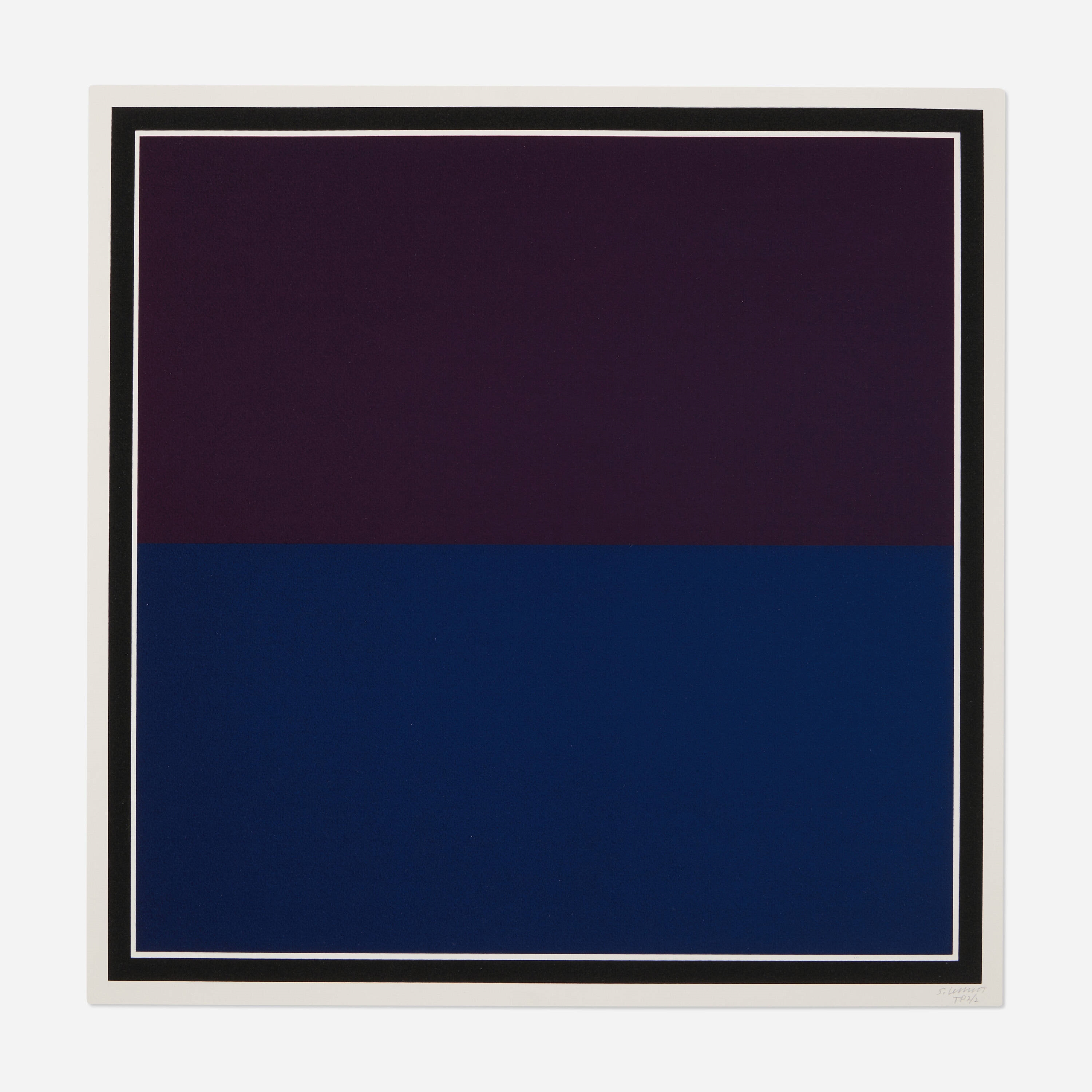 Sol LeWitt | A Square Divided into Two Equal Parts with Colors ...