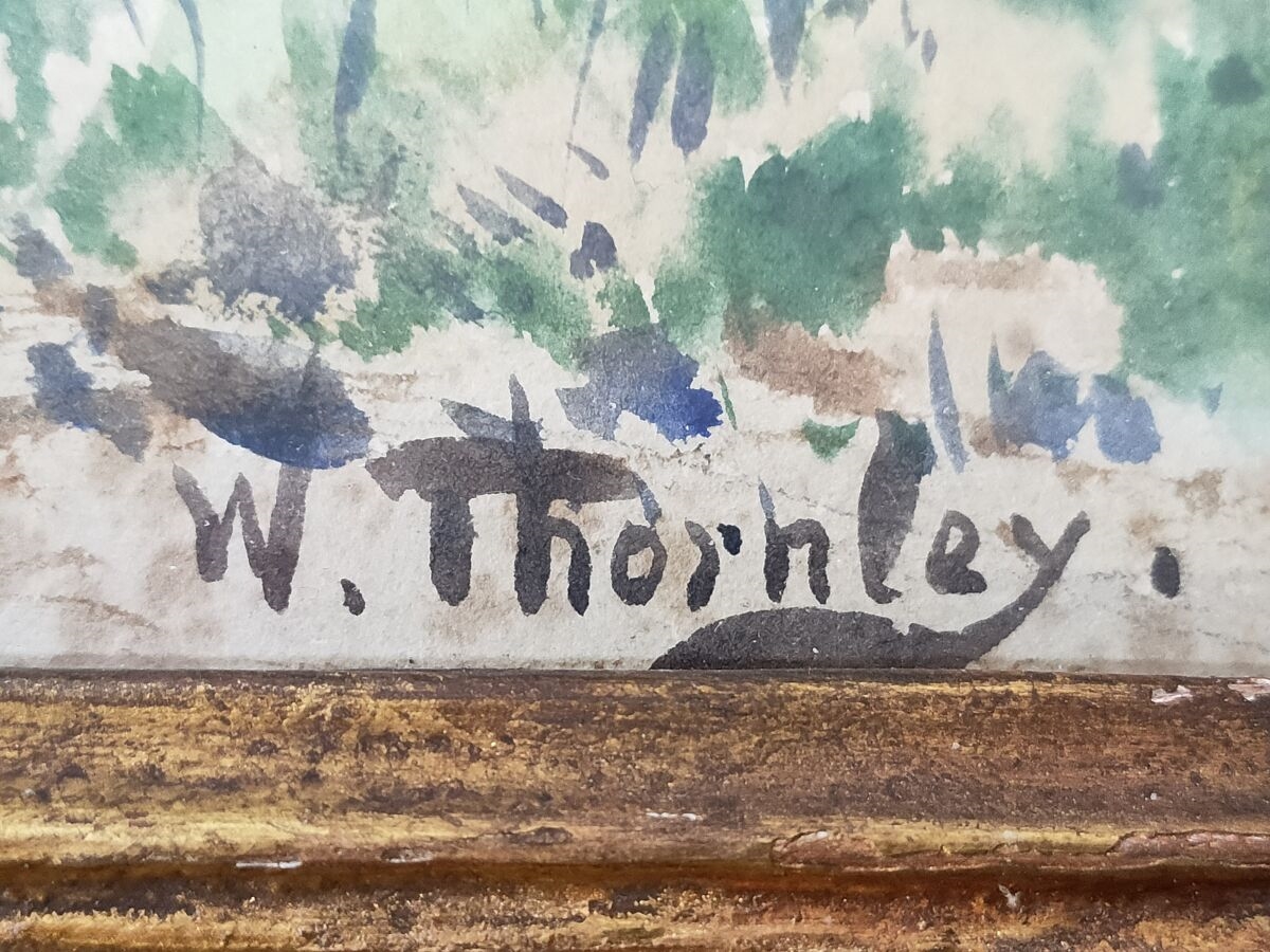 Georges William Thornley | Personnages devant la propriété | MutualArt