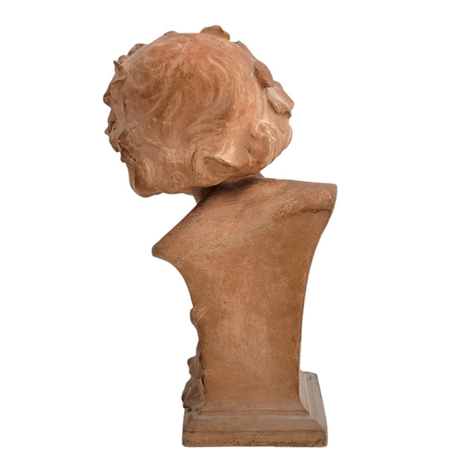 Frédéric Brou | Buste d'enfant aux pampres dans la chevelure, 1904 ...