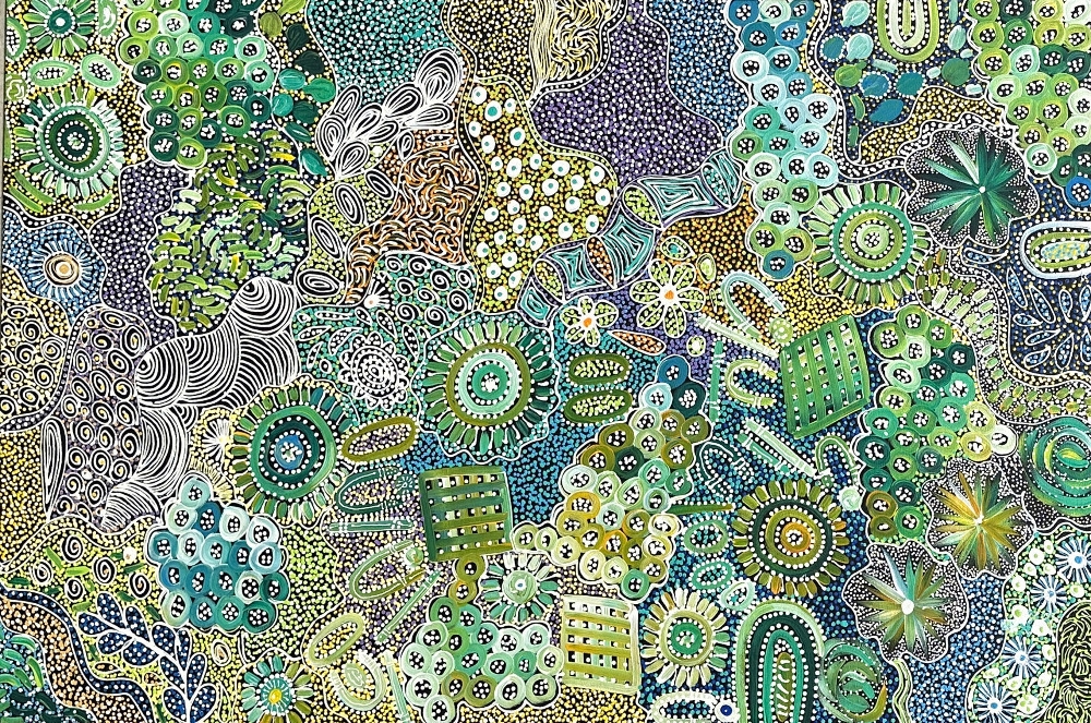 Janet Golder Kngwarreye | Bush Yam Dreaming 2023 (2023) | MutualArt