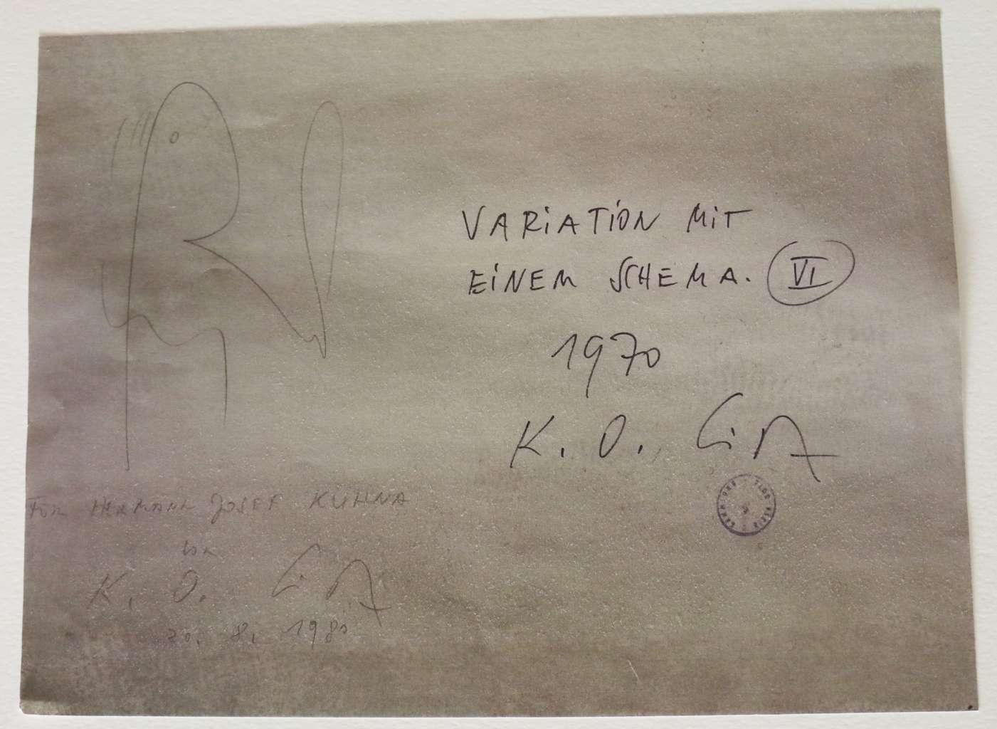 Karl Otto Götz | Variation mit einem Schema VI | MutualArt