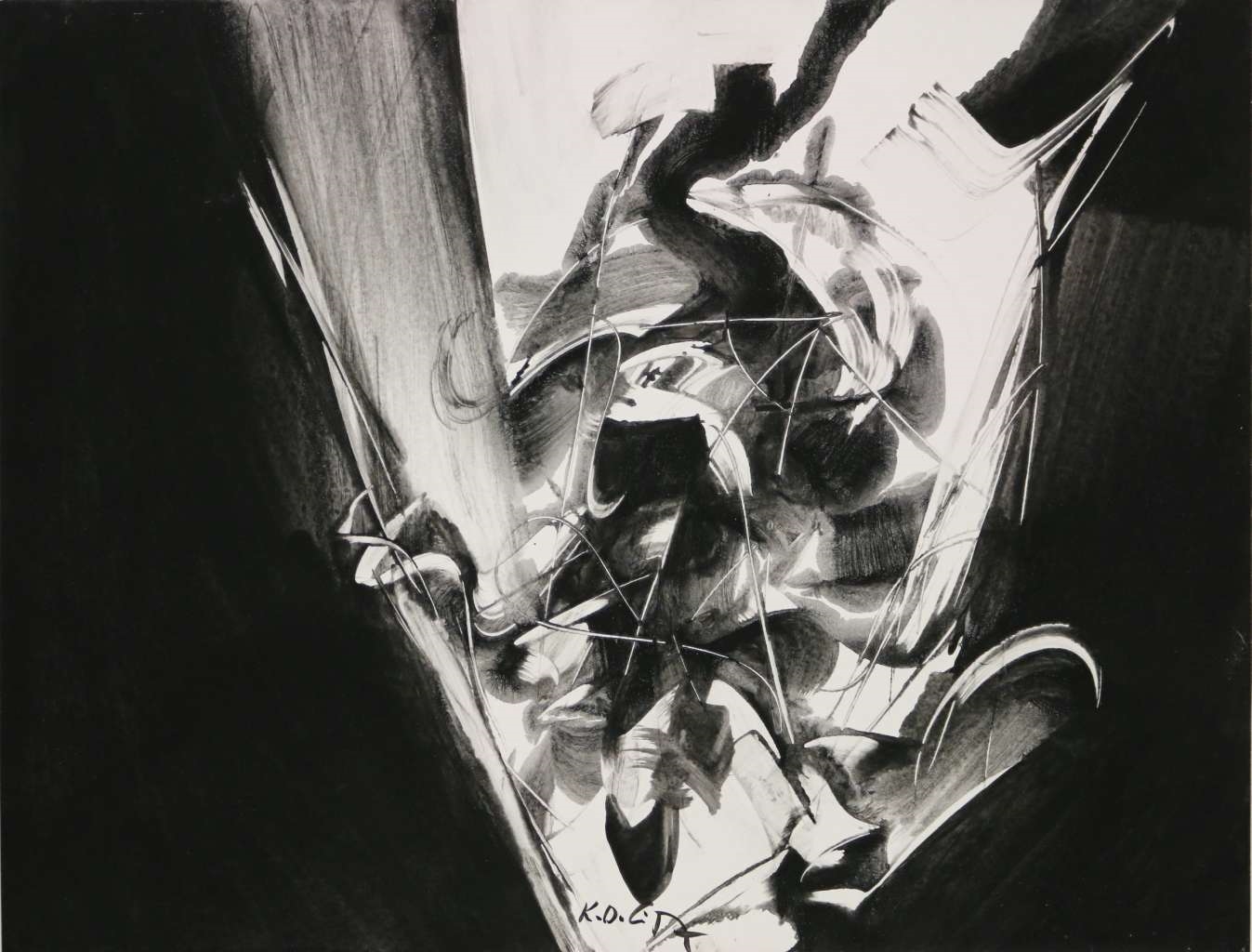 Karl Otto Götz | Variation mit einem Schema VI | MutualArt