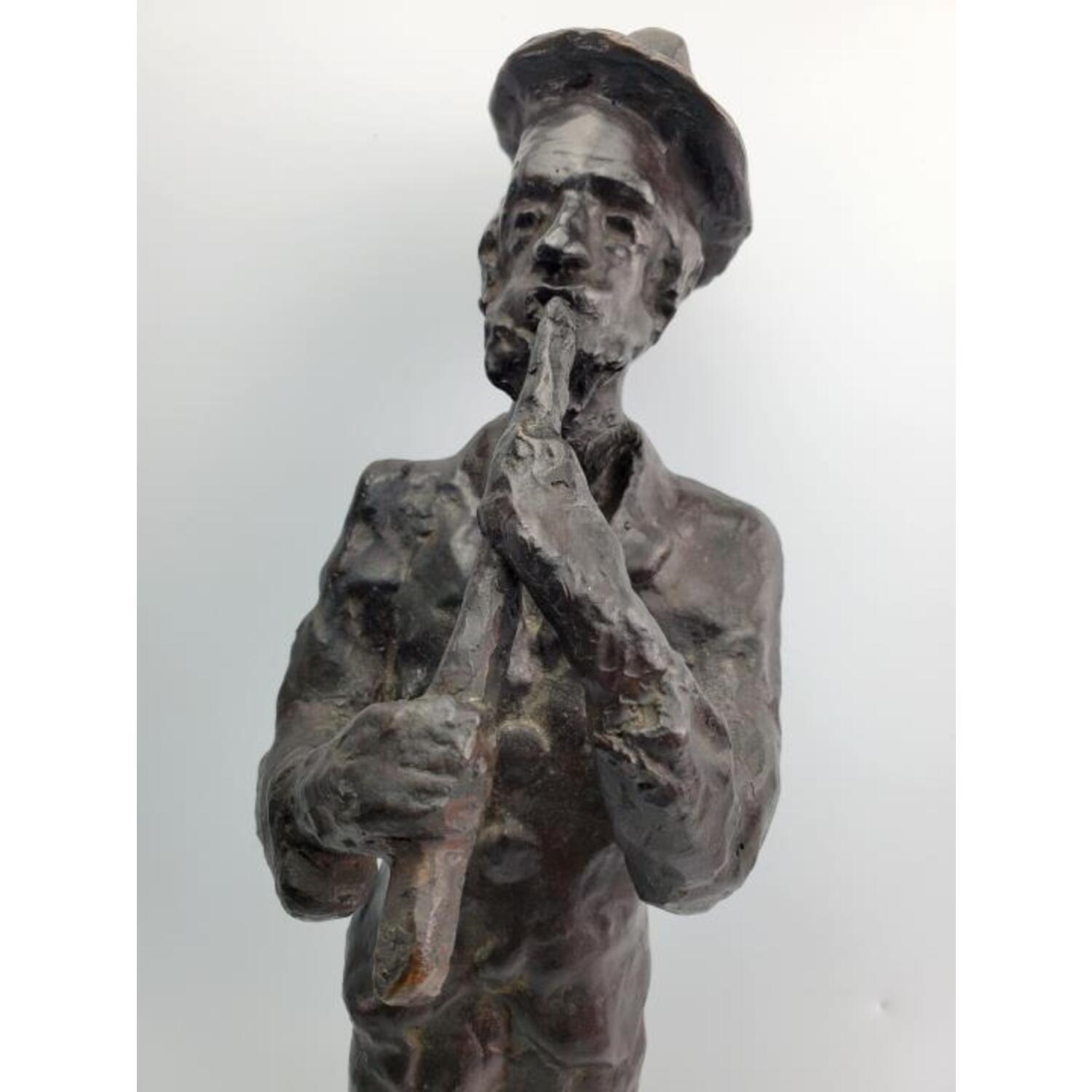 Emmanuel Mané-Katz | 1962) Rare Bronze Figure of a Jewish Musician ...