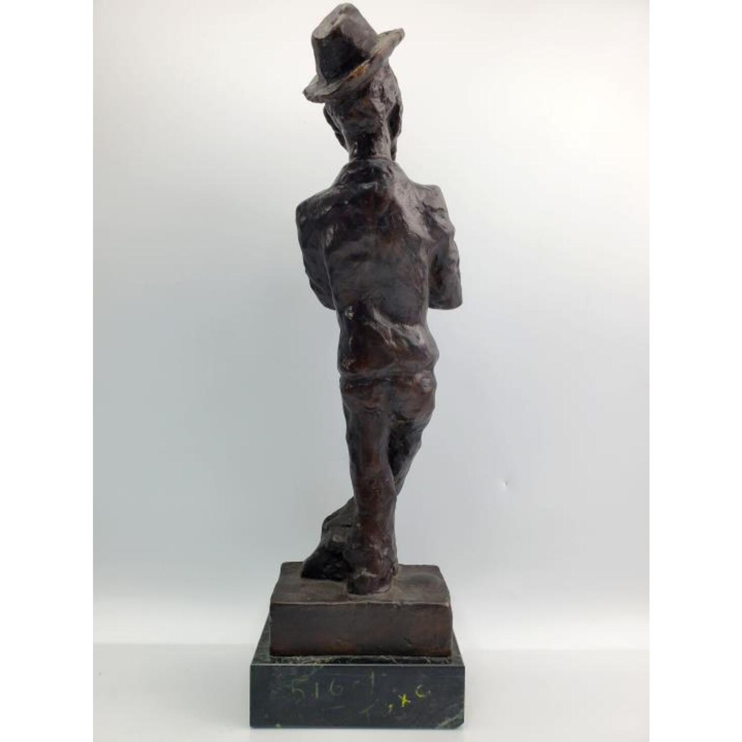 Emmanuel Mané-Katz | 1962) Rare Bronze Figure of a Jewish Musician ...