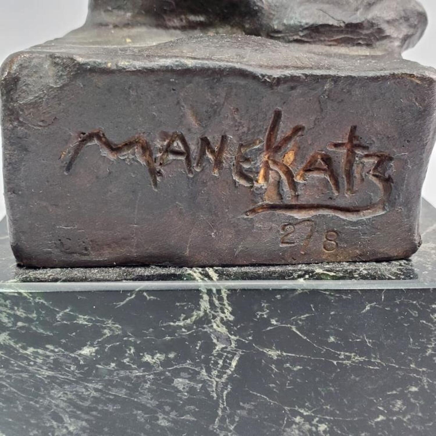 Emmanuel Mané-Katz | 1962) Rare Bronze Figure of a Jewish Musician ...