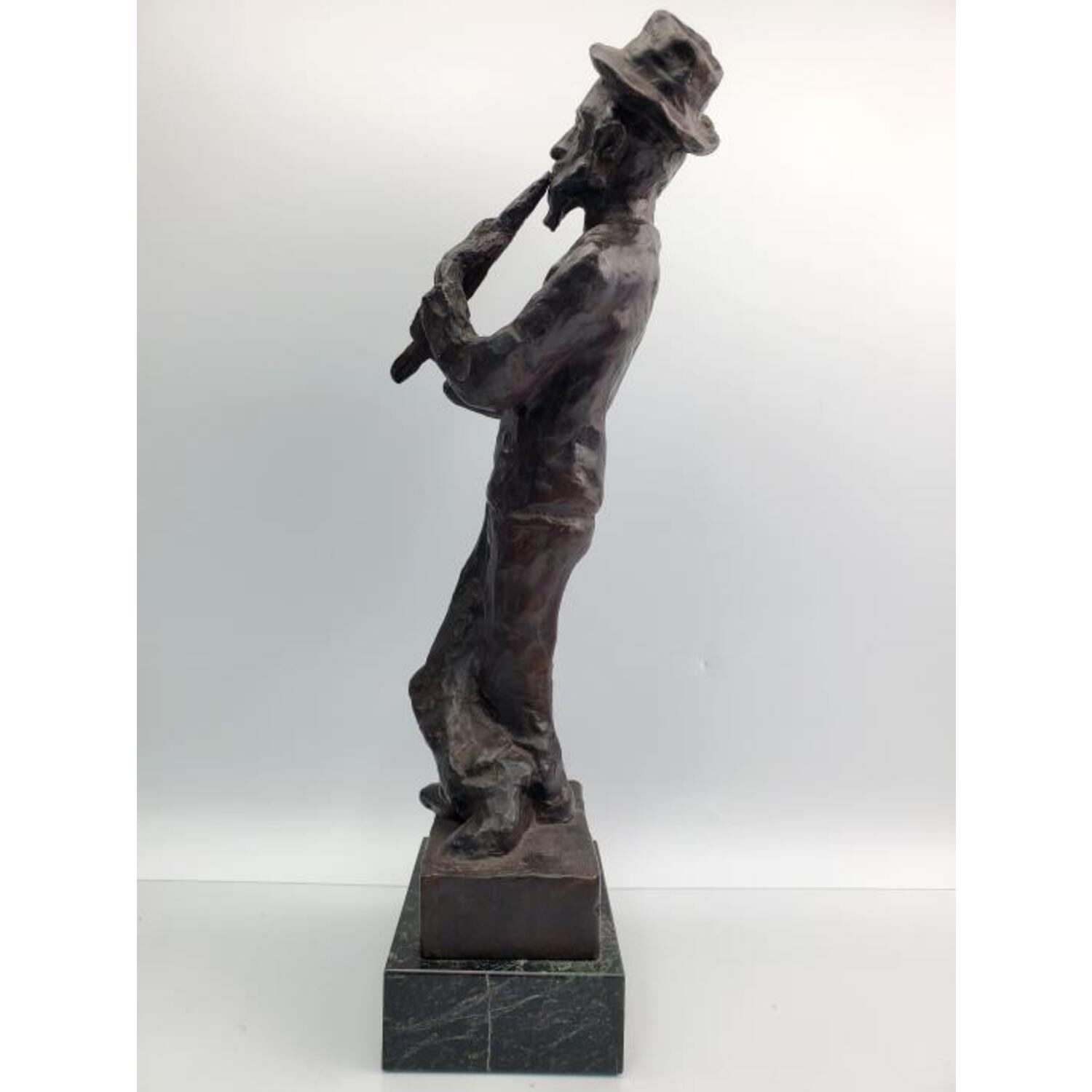 Emmanuel Mané-Katz | 1962) Rare Bronze Figure of a Jewish Musician ...
