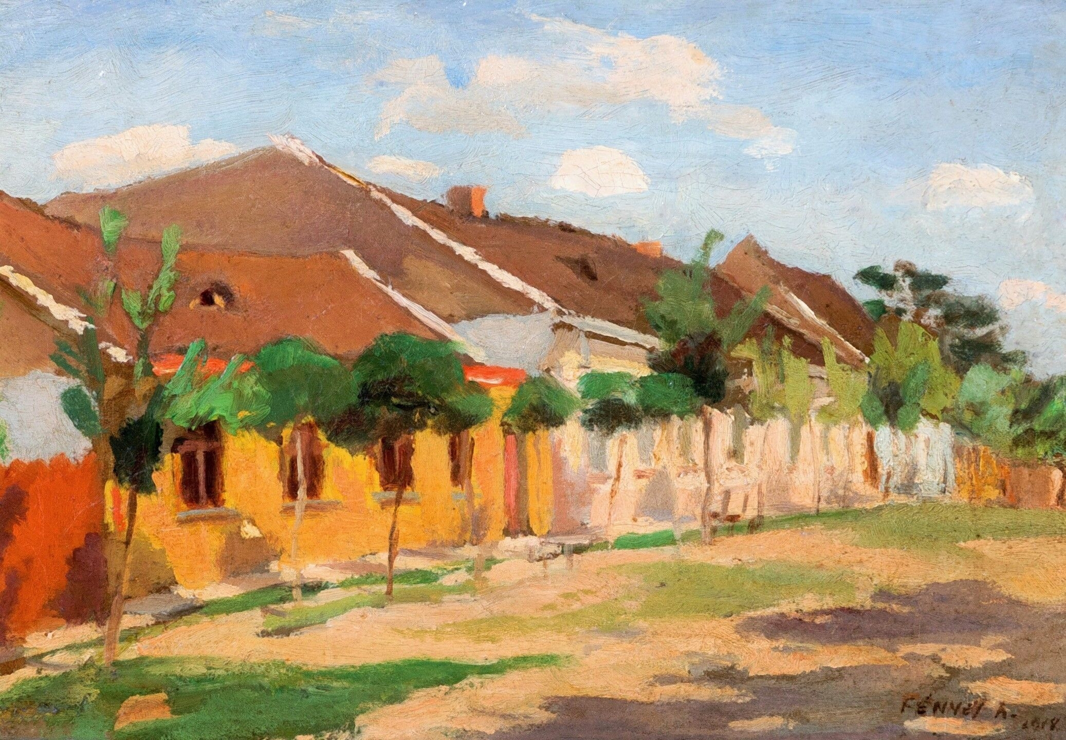 Adolf Fényes | Szolnoki utca (1918) | MutualArt