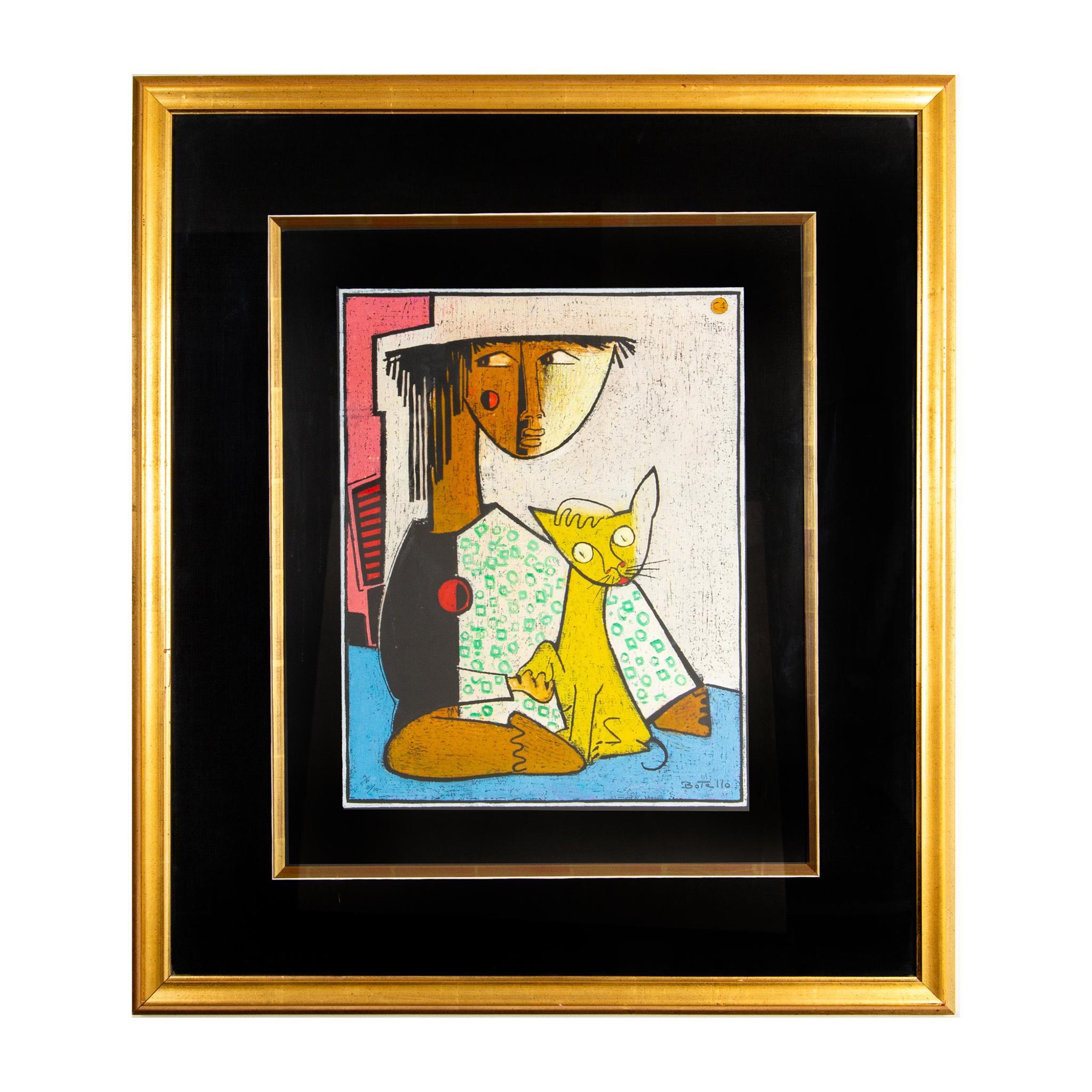 Ángel Botello | Two Girls (Circa 1960) | MutualArt