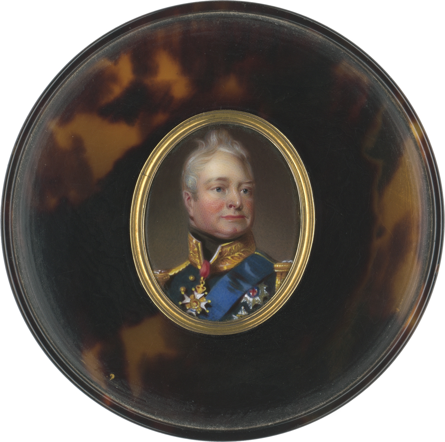 Henry Bone | Miniatur Portrait des Königs William IV., in blauer ...
