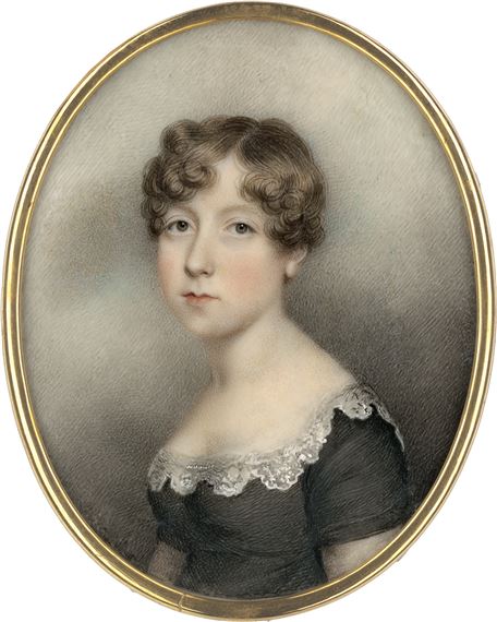 Andrew Plimer | Miniatur Portrait eines Mädchens genannt Caroline ...