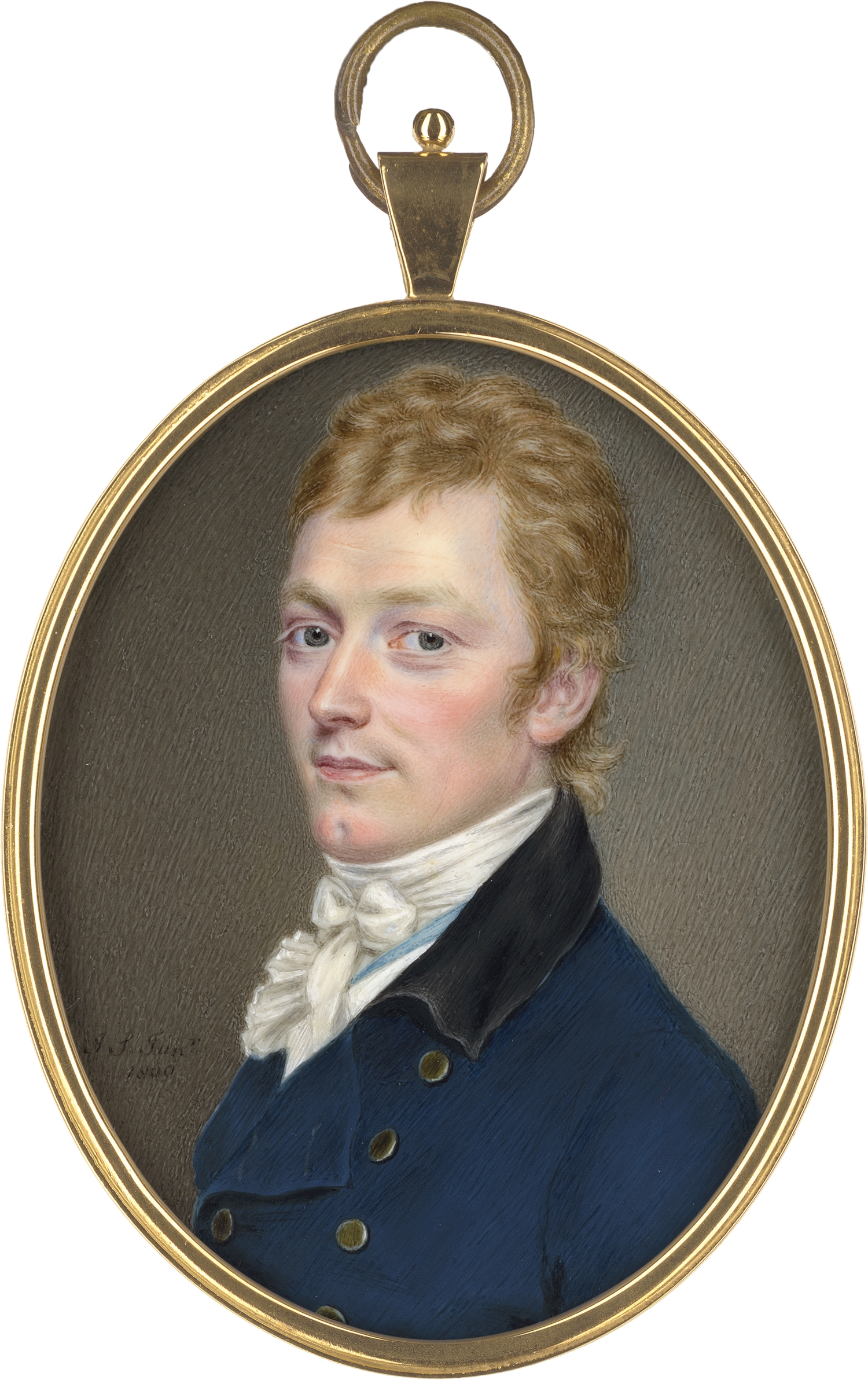 John Smart II | Miniatur Portrait des George Rundle mit blondem Haar ...