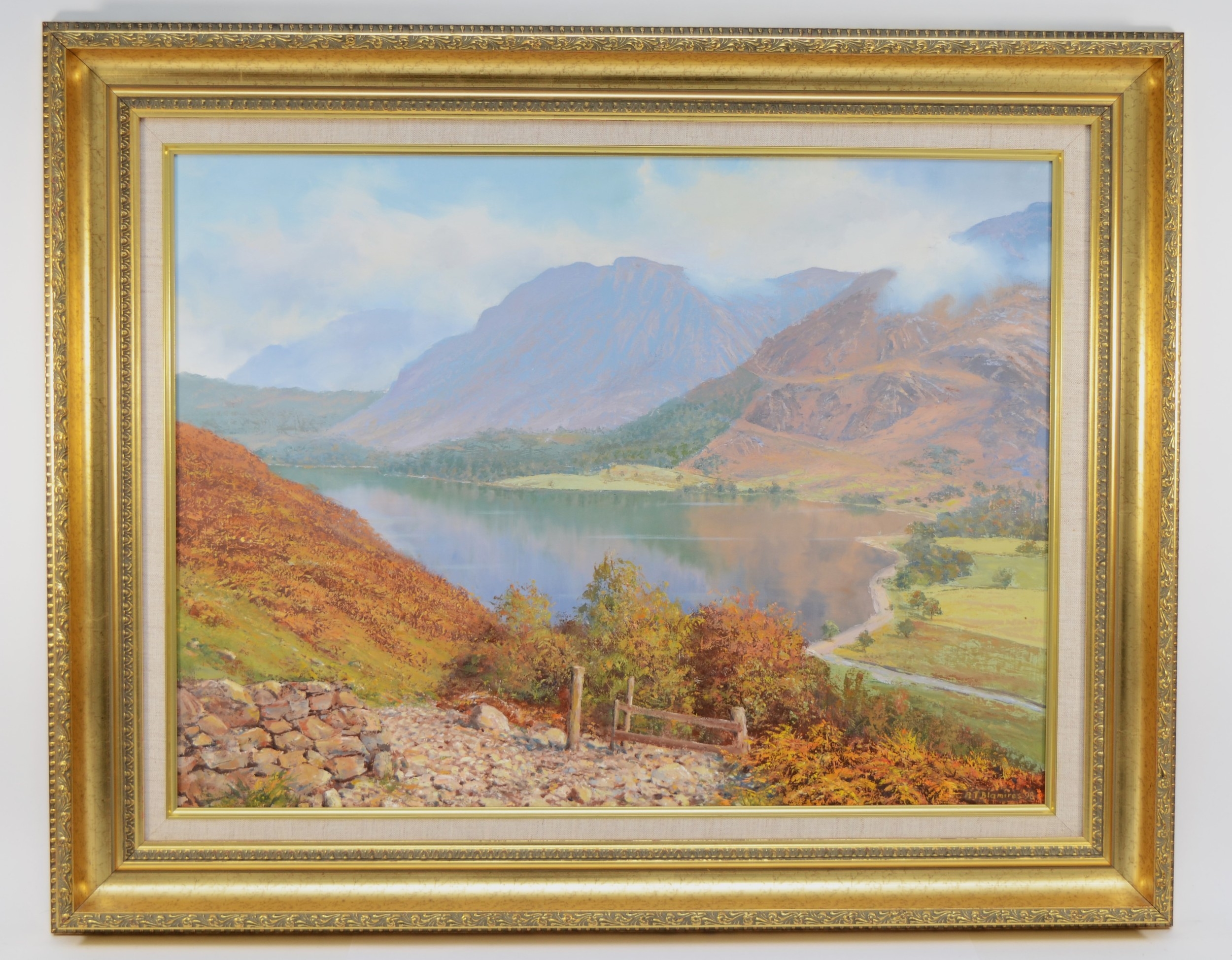 Arthur Terry Blamires | The Buttermere Fells from the path to Scarthe ...
