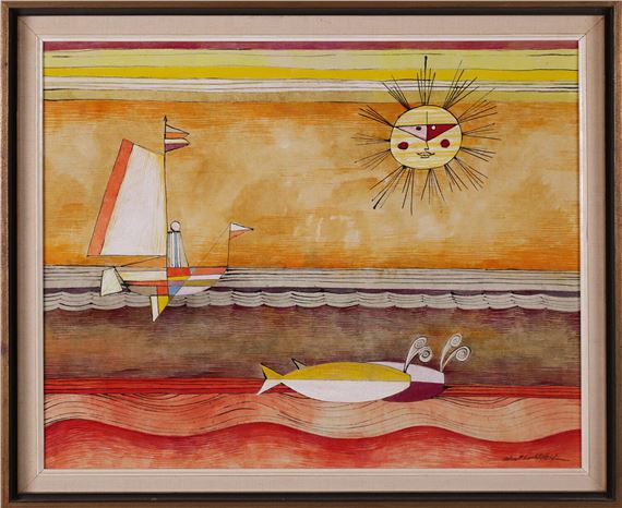 John F. Lochtefeld | “Sailing Amongst Two Whales” | MutualArt