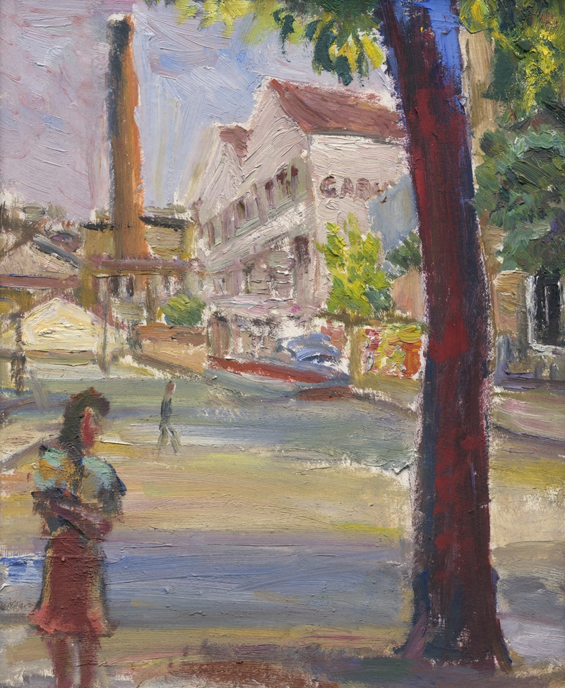 Robert Liebknecht | Pariser Straßenszene mit Schornstein | MutualArt