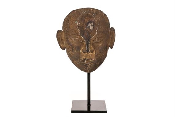 Liao Dynasty | CHINESE LIAO DYNASTY BRONZE DEATH MASK | MutualArt