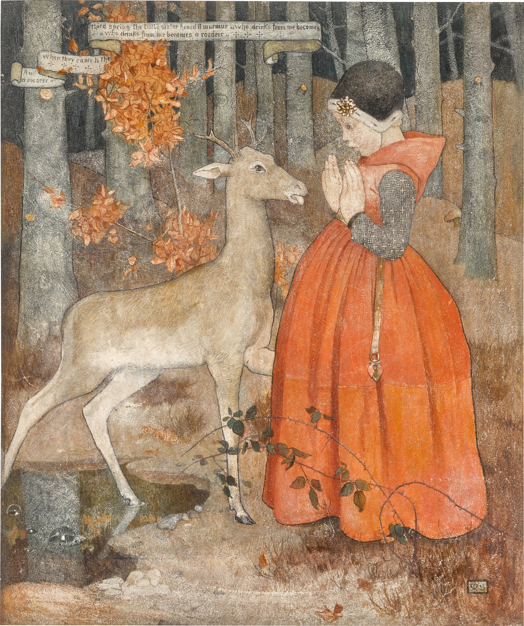 Marianne Stokes | A tearful child | MutualArt