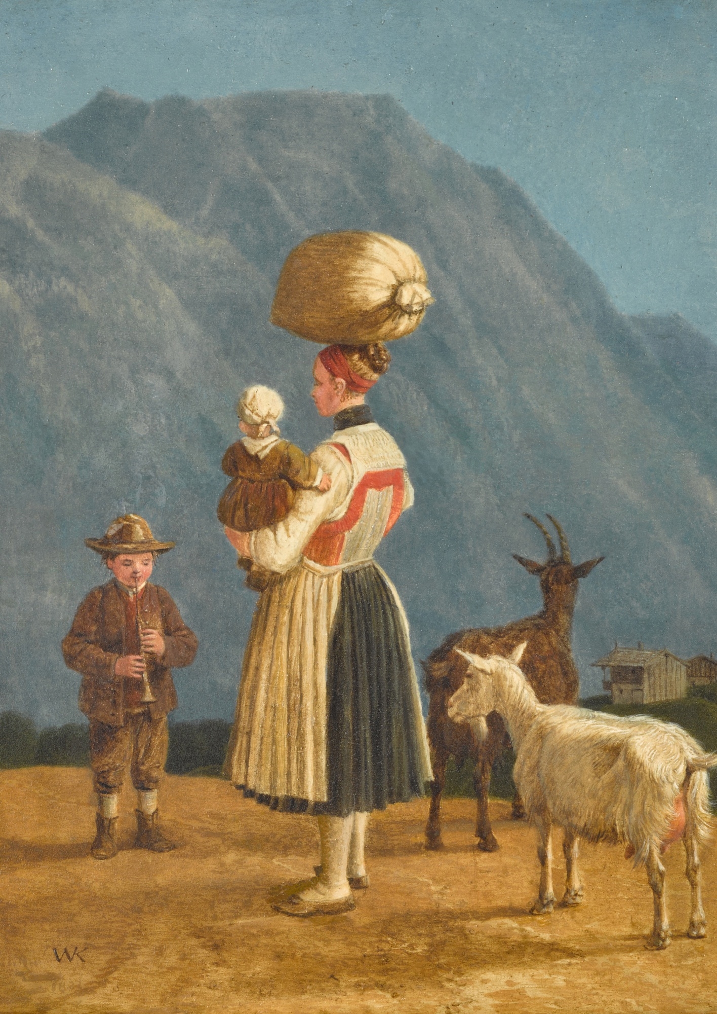 Wilhelm von Kobell | Milkmaid in Tegernsee (1822) | MutualArt