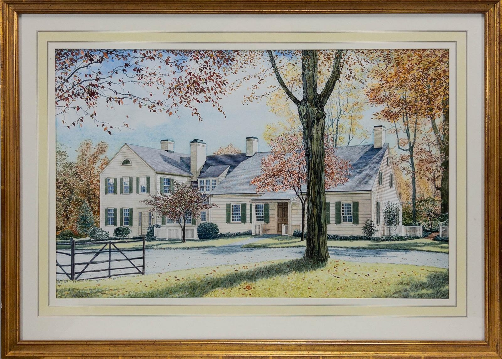 Andrew Nathaniel Wyeth | New England house portrait (1978) | MutualArt