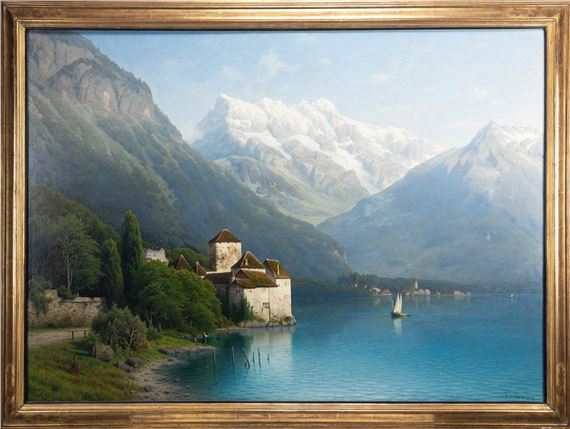 Joseph Jansen | Alpine View (1872) | MutualArt