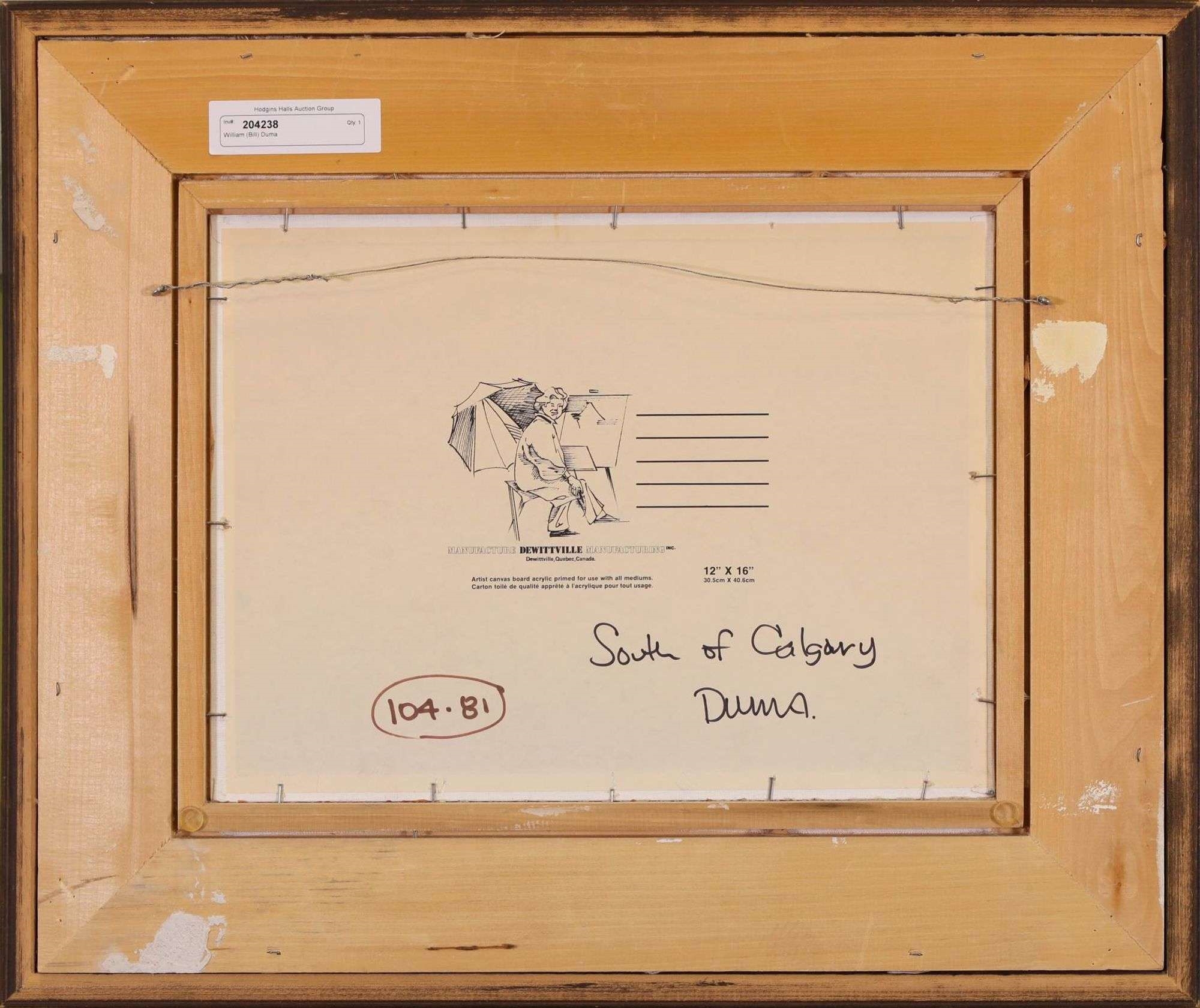 William Duma | SOUTH OF CALGARY | MutualArt