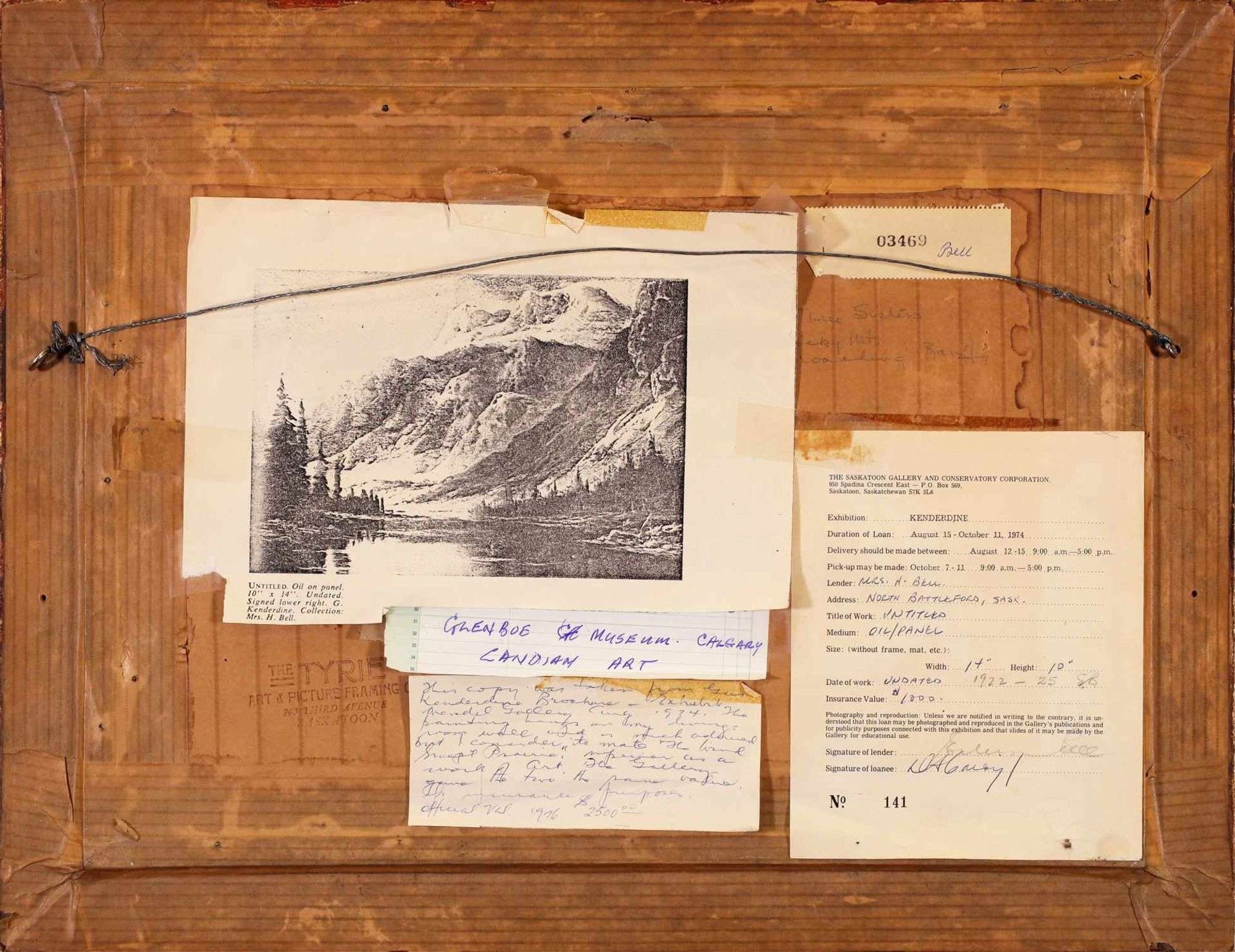 Augustus F. Kenderdine | THE THREE SISTERS, ROCKY MT., APPROACHING ...