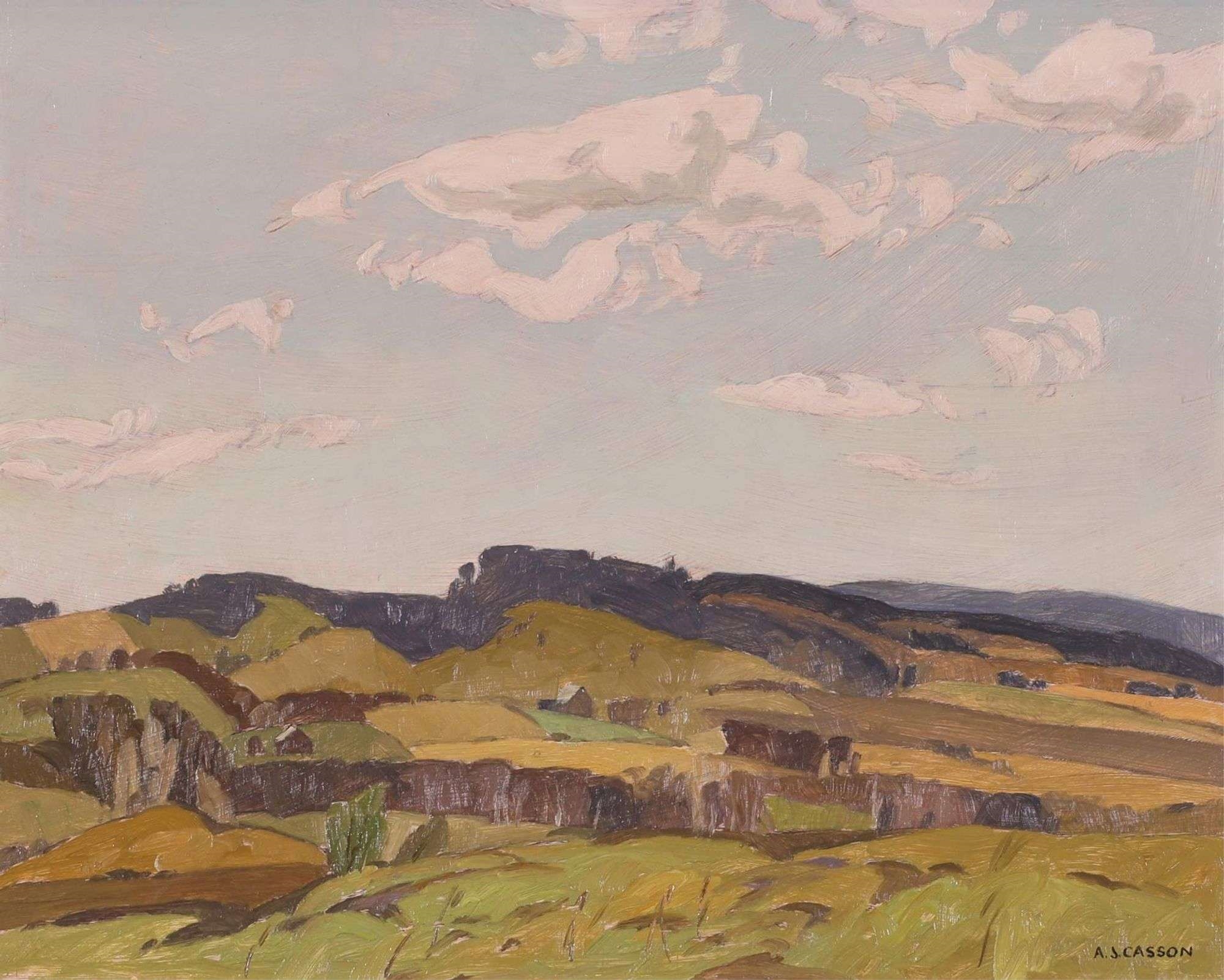 Alfred Joseph Casson | Farmhouse in the Albion Hills (1963) | MutualArt