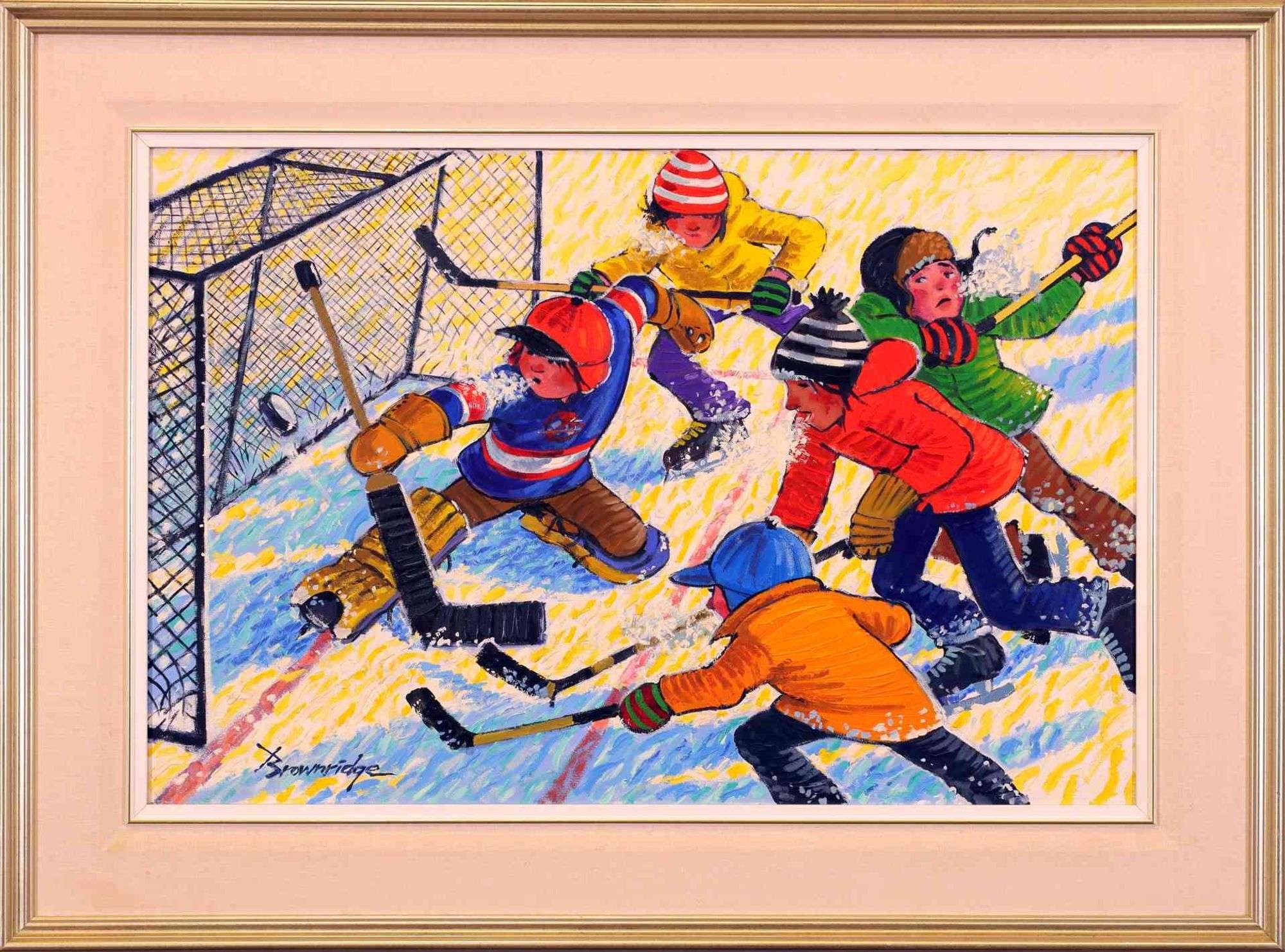 William Roy Brownridge | DRIVING TO THE CREASE (1998) | MutualArt