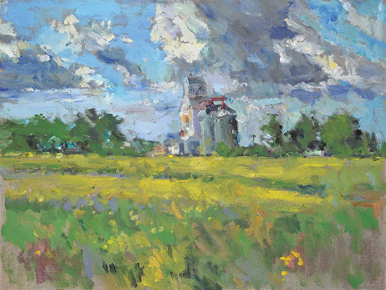 Clint Hunker | Aberdeen Elevator and Late Bloom of Canola (2010 ...