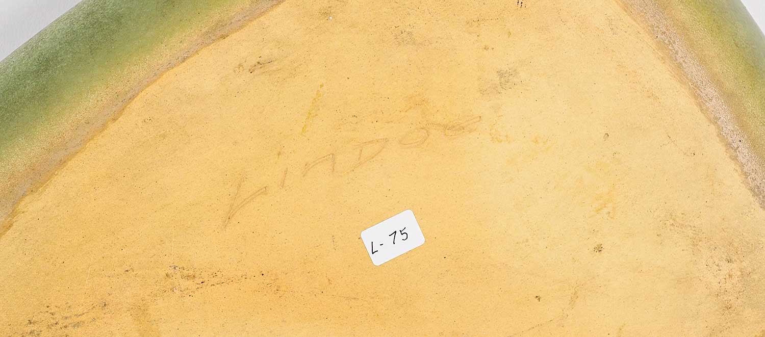 Luke Lindoe | Untitled - Olive Triangular Platter | MutualArt