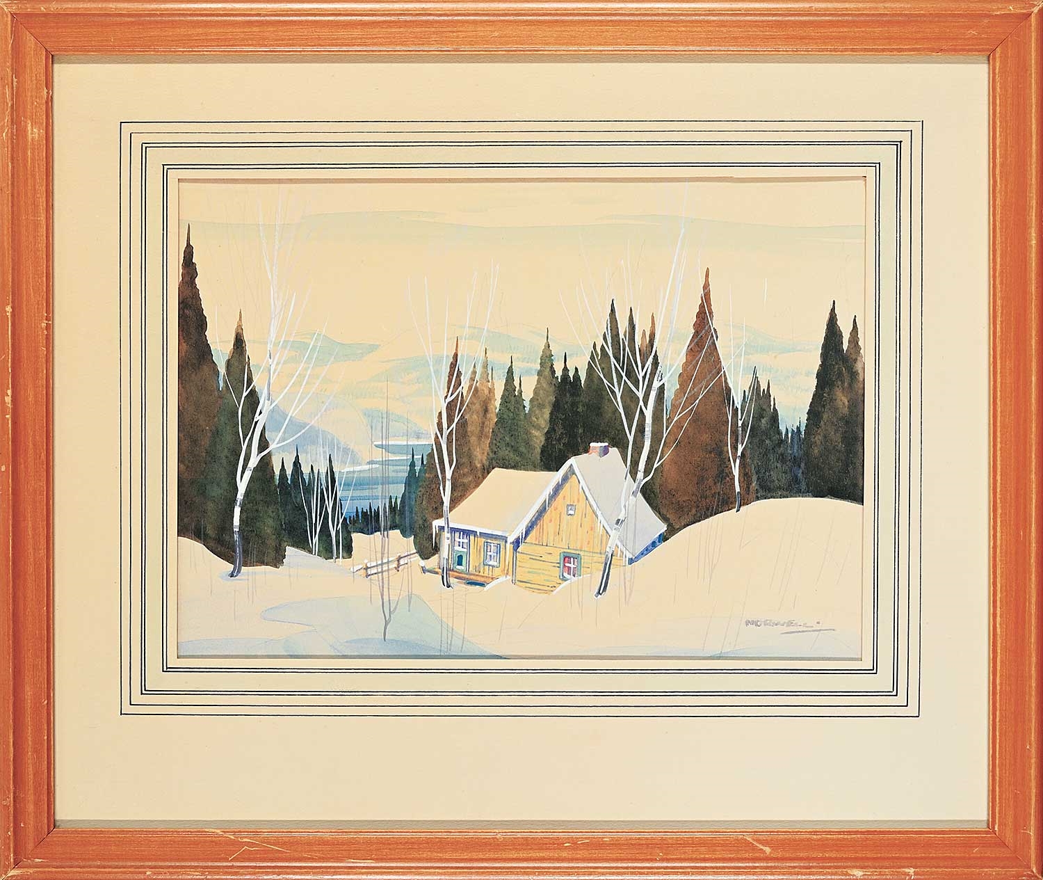 Graham Norwell | Untitled - Winter Cabin | MutualArt