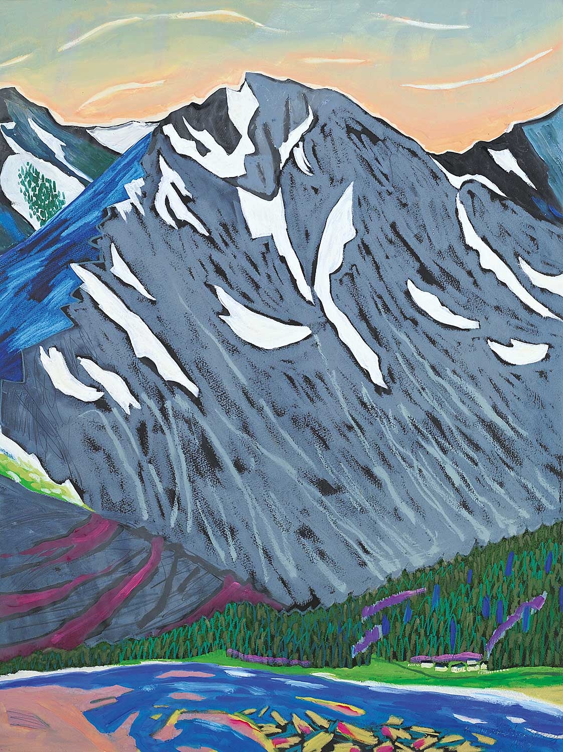 Anne Meredith Barry | Melting Snow [Above the Village] (1994) | MutualArt