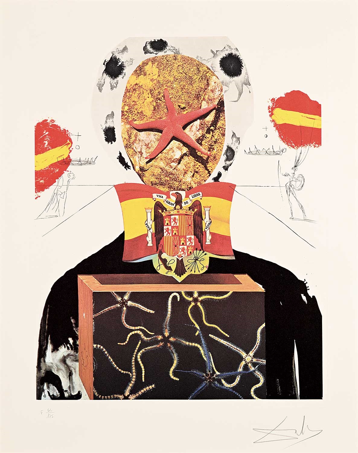 Salvador Dalí | Starfish [Surrealist King] #F 64/175 (1974) | MutualArt
