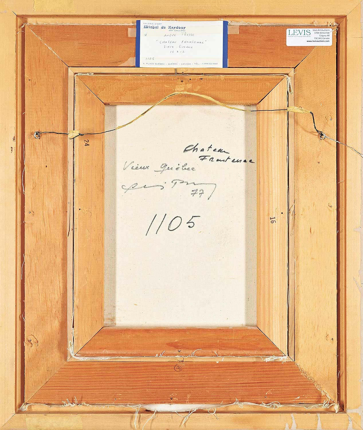 André Raymond Besse | Chateau Frantenac Vieux Quebec (1977) | MutualArt