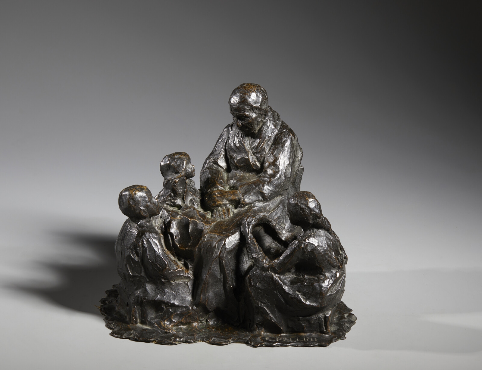 Eugenio Pellini | Grandmother with grandchildren | MutualArt