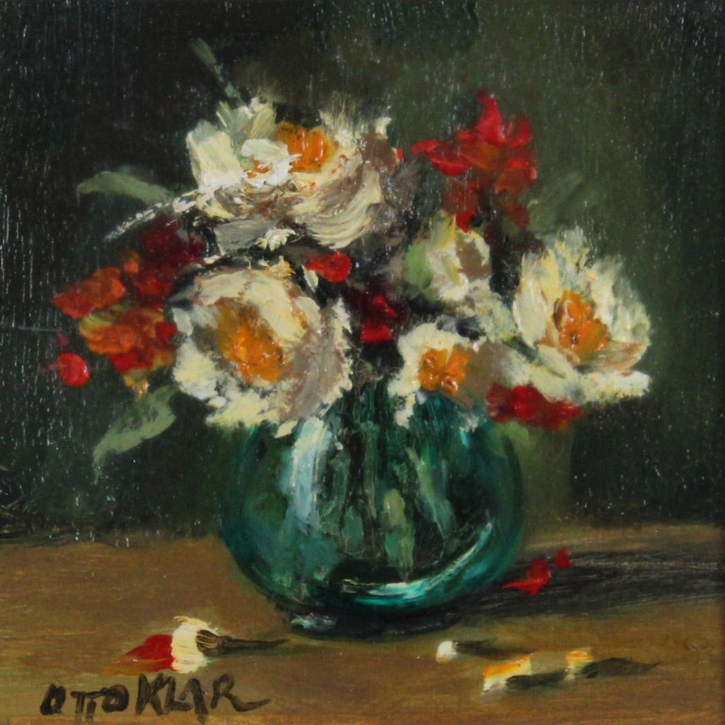 Otto Klar | FLOWERS IN A GLASS VASE | MutualArt