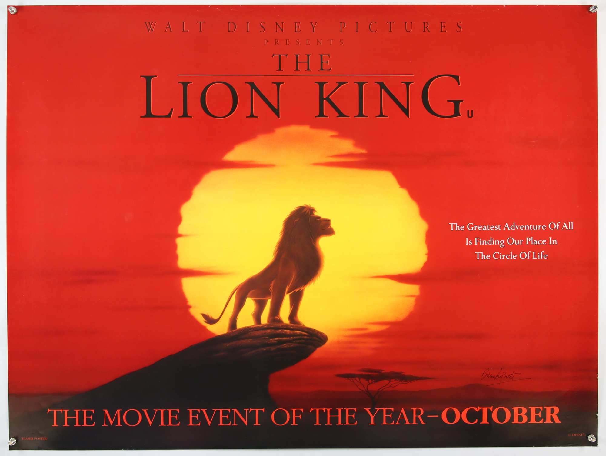 Brian Bysouth | Walt Disneys The Lion King (1994) | MutualArt
