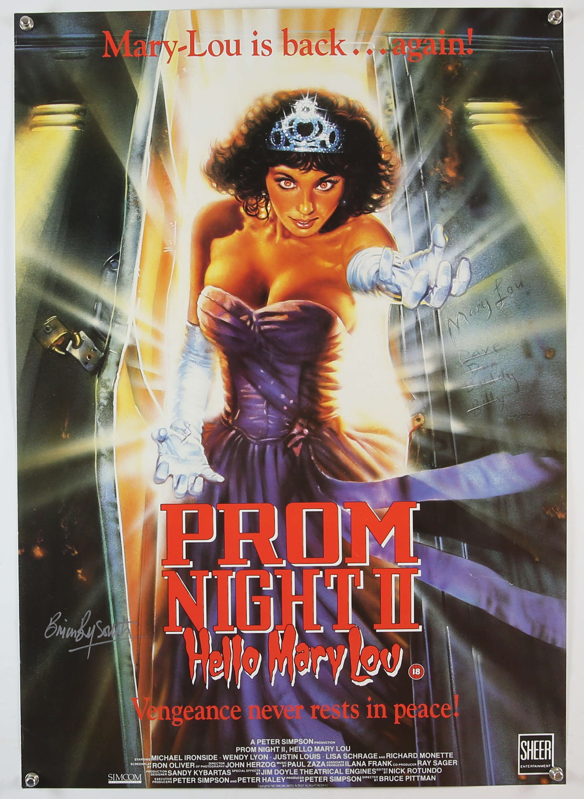 Brian Bysouth | Prom Night Hello Mary Lou (1987) | MutualArt