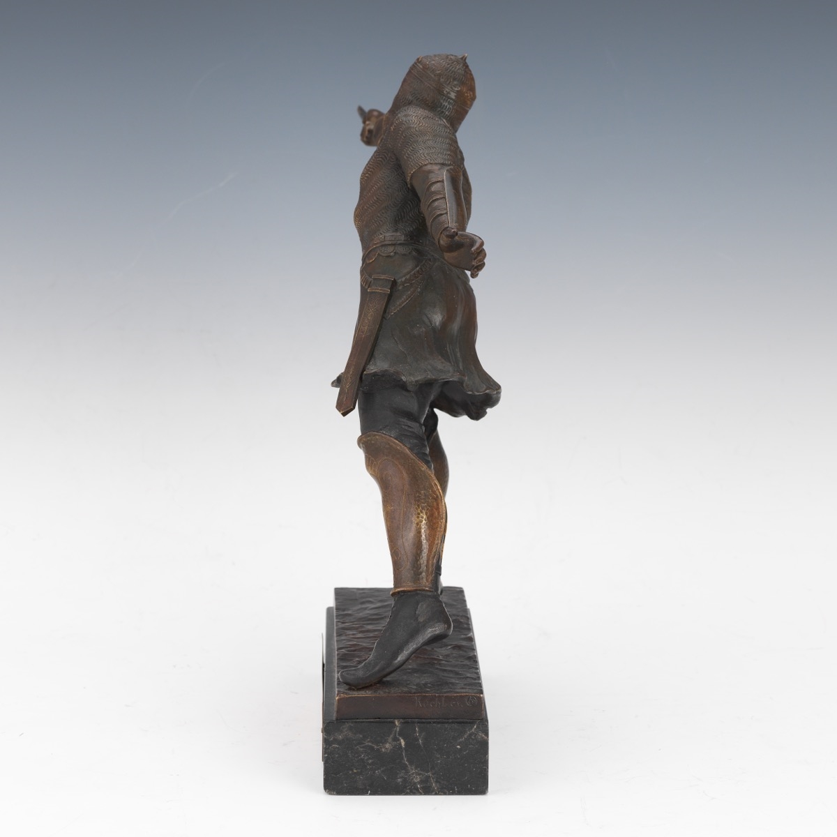 Rudolf Küchler | Exceptionally well cast patinated bronze sculpture of ...