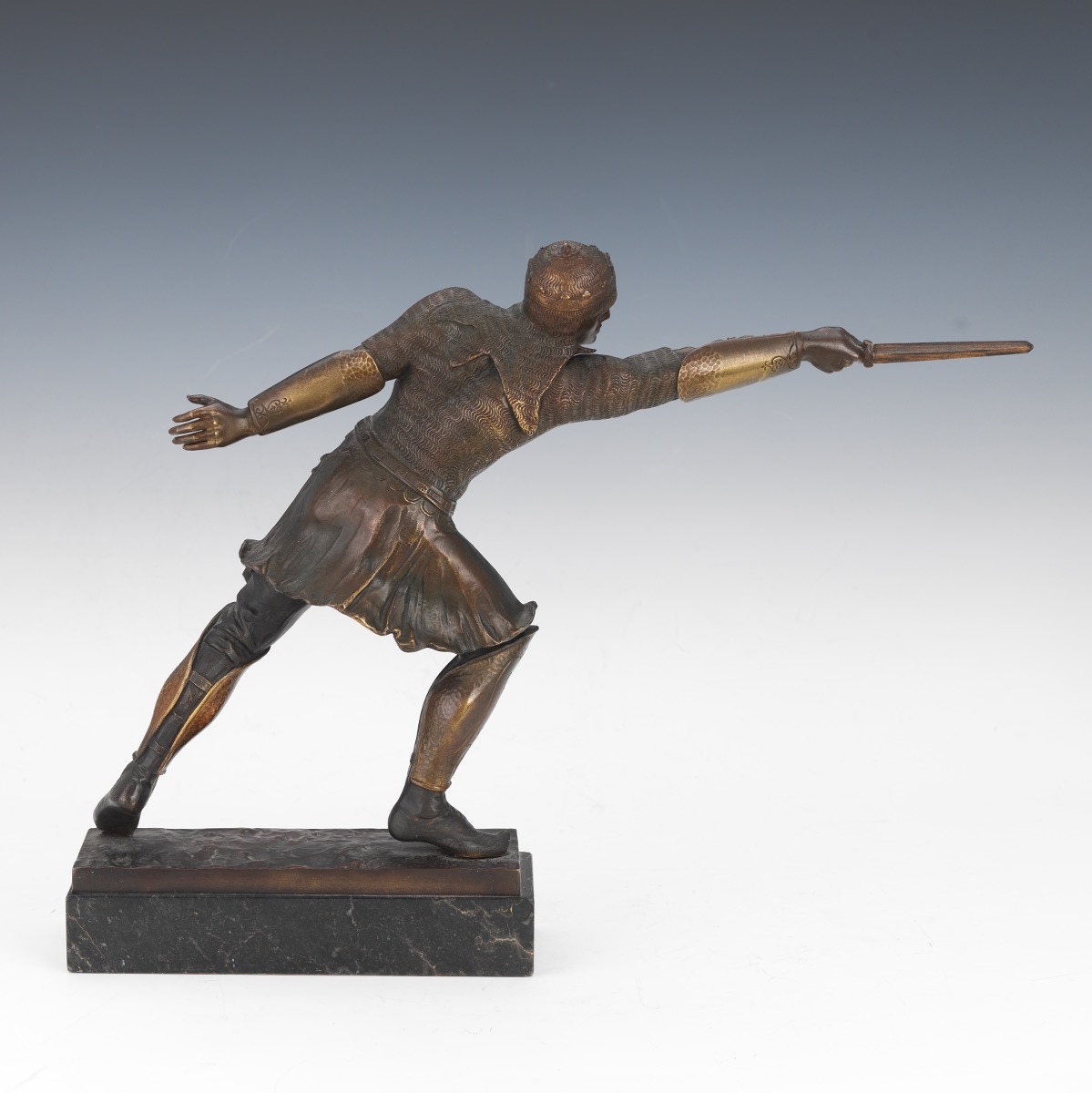 Rudolf Küchler | Exceptionally well cast patinated bronze sculpture of ...