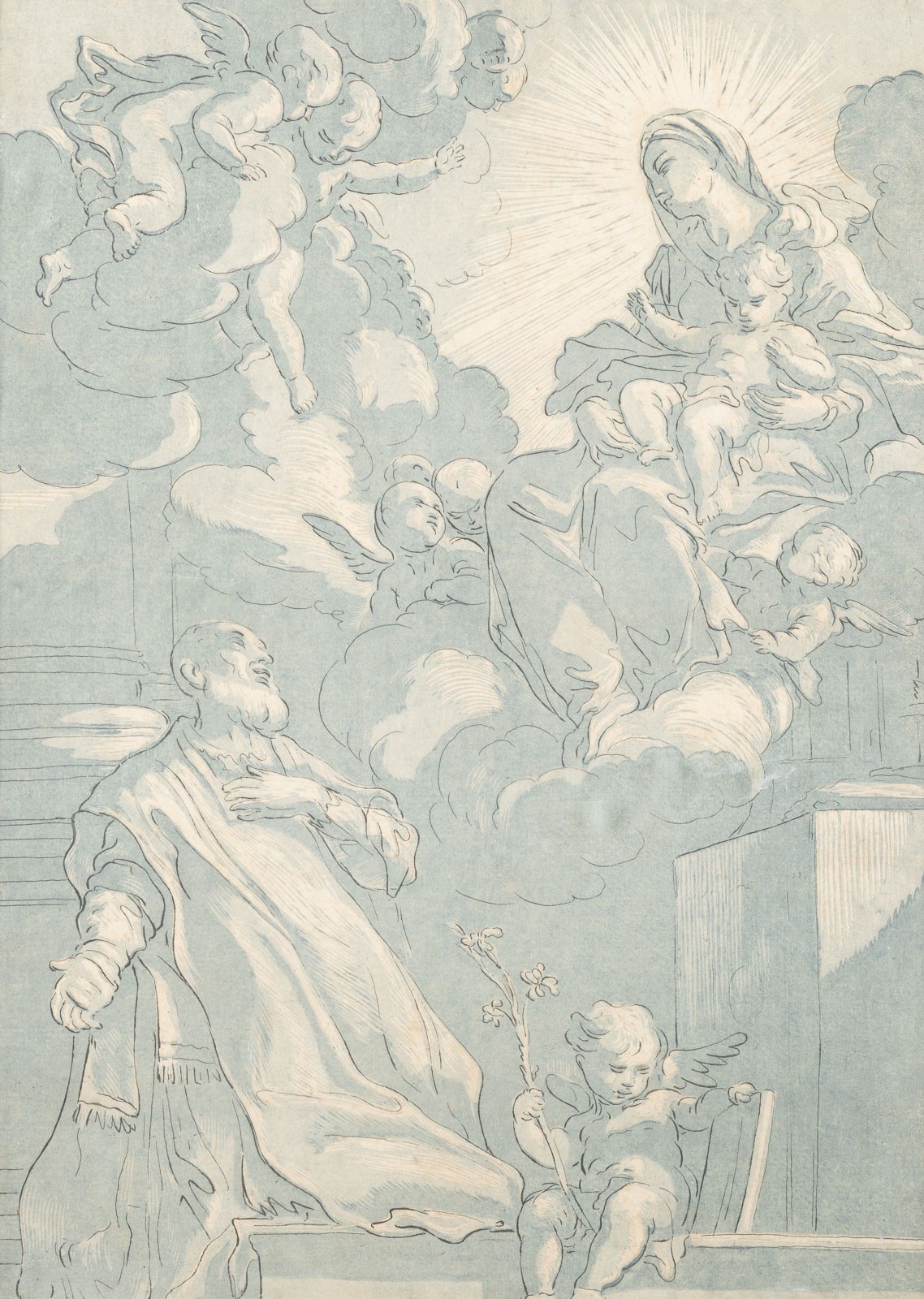 Luigi Garzi | ADORATION OF MARY | MutualArt