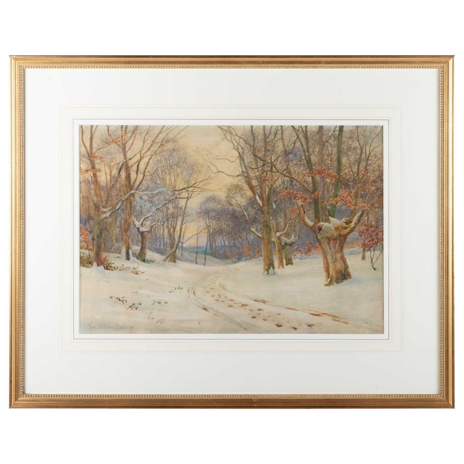 Walter Follen Bishop | WOODLAND PATH IN WINTER | MutualArt