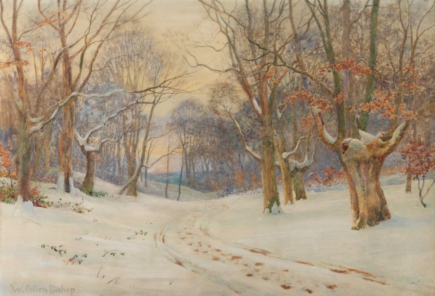 Walter Follen Bishop | WOODLAND PATH IN WINTER | MutualArt