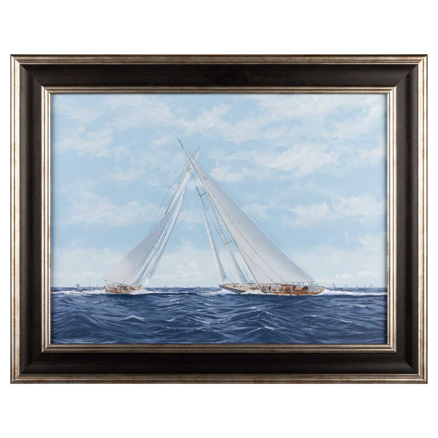 Ron Charles Mitchell | RAINBOW AND ENDEAVOR, AMERICAS CUP 1934 (1934 ...