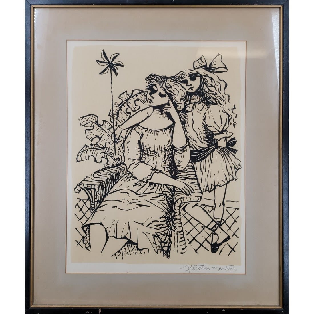 Fletcher Martin | Woman in Blue Reclining on Beach (1940) | MutualArt